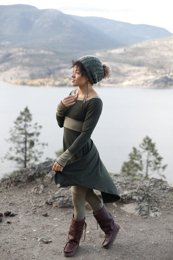 Long Sleeve Rosewood Dress - Love Tree Clothing